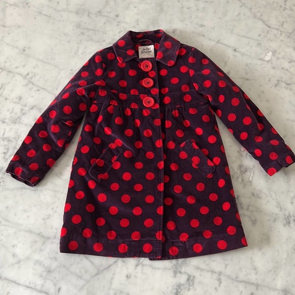 Mini Boden | Jackets & Coats | Mini Boden Purple And Red Polka Dot ...